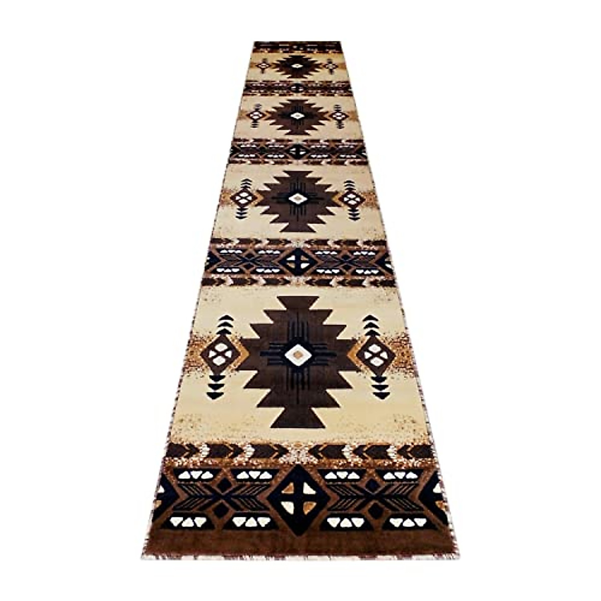 Concord Global Trading South West Native American Long Runner Area Rug Design C318 Berber (32 Inch X 15 Feet 6 Inch)