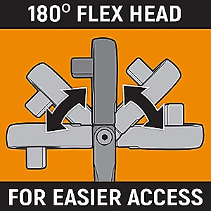 GEARWRENCH 3 Piece 1/4", 3/8" and 1/2" Drive 84 Tooth Locking Flex Head Teardrop Ratchet Set - 81276A-07