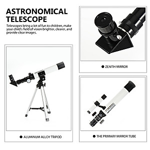 ULTECHNOVO Telescope Telescopio para Adultos Monoscope Monoculars for Adults Astronomy Telescope Portable Telescope Astronomical Camera Refractor Telescope Refractor Telescopes Silver Sight