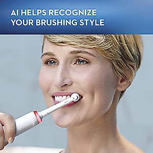 Oral-B GENIUS X Electric Toothbrush with 3 Oral-B Replacement Brush Heads and Toothbrush Case, White (Packaging May Vary)