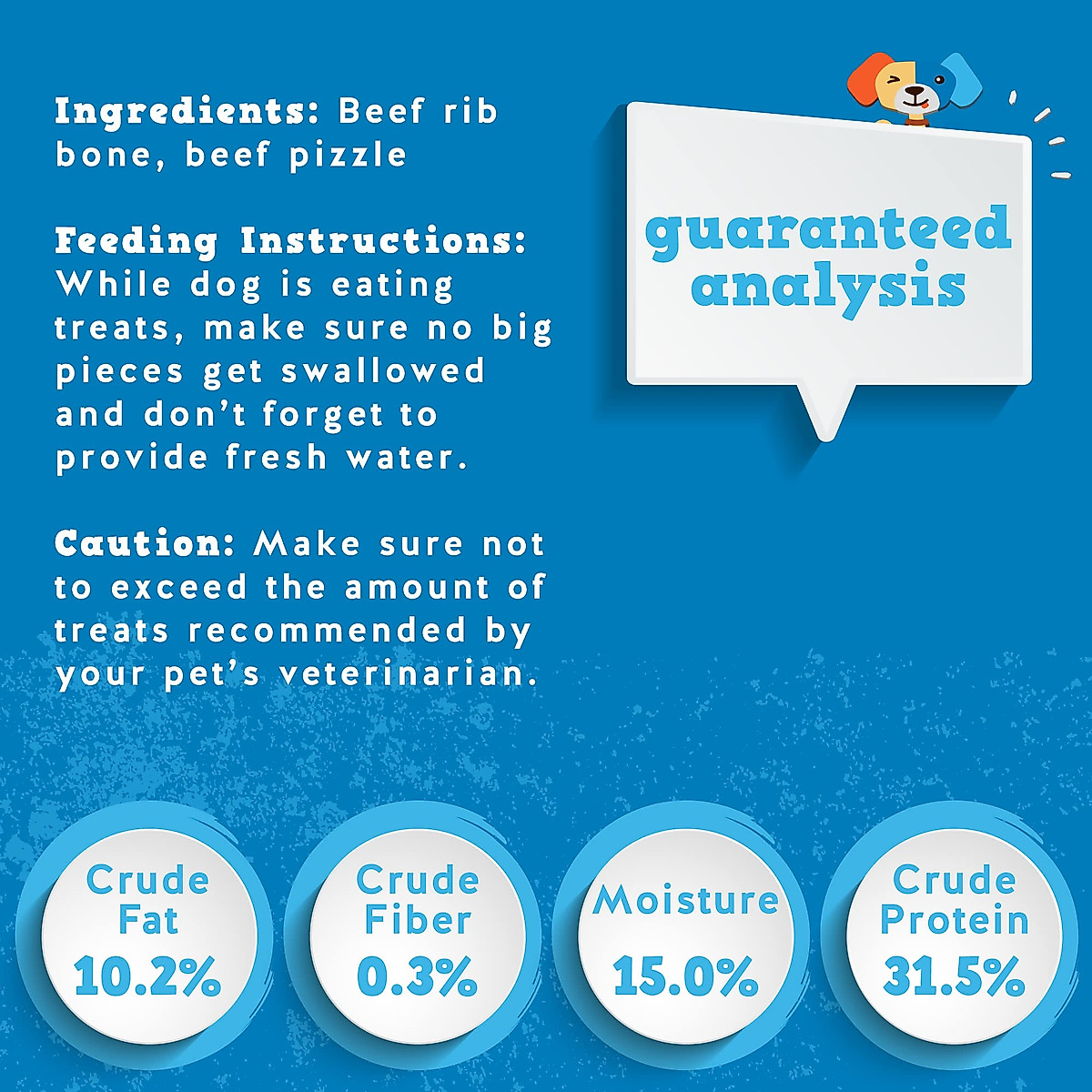 Jack&Pup Twist Beef Rib Bones for Dogs, 7" Beef Rib Bone Small Dog Bones for Puppies with Beef Jerky Twist for Flavor and Fun - Healthy Dog Bones Rib Small Dog Chew Bones (4 Count)