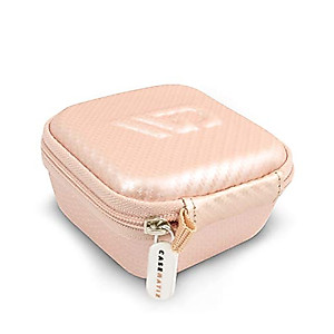 CASEMATIX Travel Case Compatible with Beats Powerbeats Pro Wireless Earbuds - Rose Gold Case Only