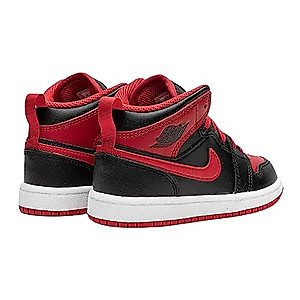 nike Air Jordan 1 Pre School Shoes Black/Fire Red-White DQ8424 060 - Size 11c