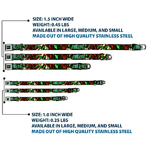 Dog Collar Seatbelt Buckle She Hulk Comic Book Cover Poses Rocks 15 to 26 Inches 1.0 Inch Wide, DC-WXM022-L