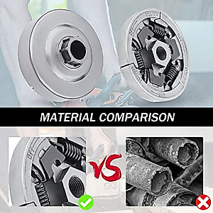 Adefol Chainsaw Clutch Drum Sprocket For Stihl MS361 MS440 MS461 MS460 044 046 Replacement Parts with Worm Gear E-Clip Needle Bearing 3/8" Rim Sprocket for 1128 007 1000