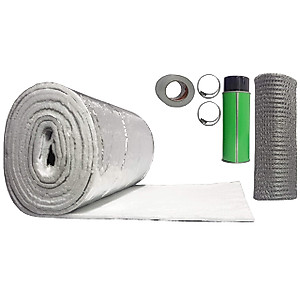 Rockford Chimney Supply Stainless Steel Flexible Chimney Liner Tee Kit, 6 Inch x 25 Feet with Blanket Insulation Kit