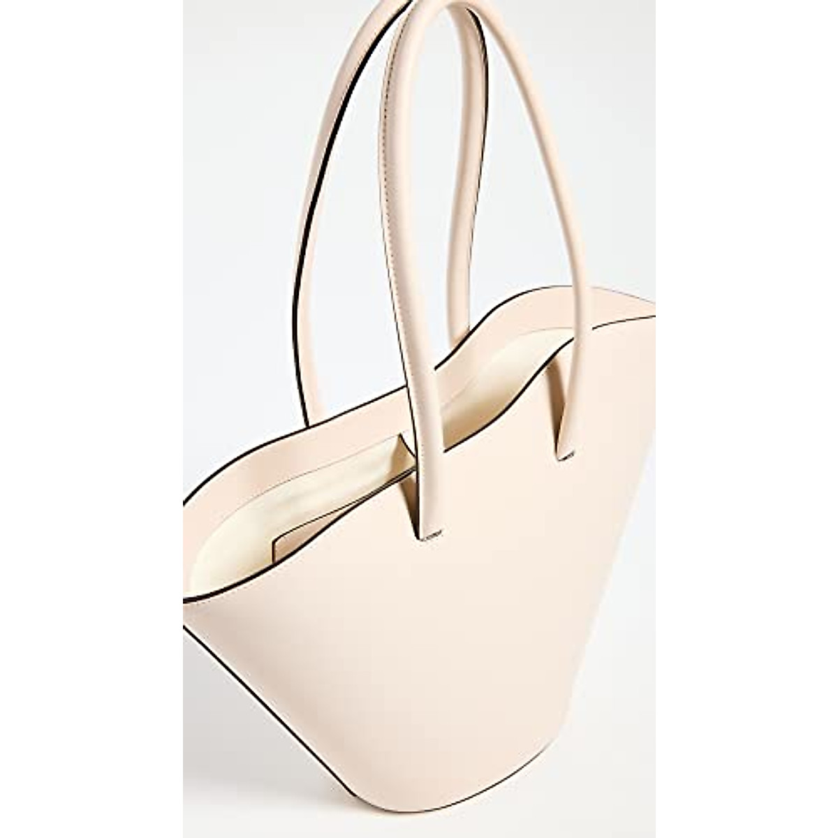 Little Liffner Women's Tall Tulip Tote, Light Beige, Off White, One Size
