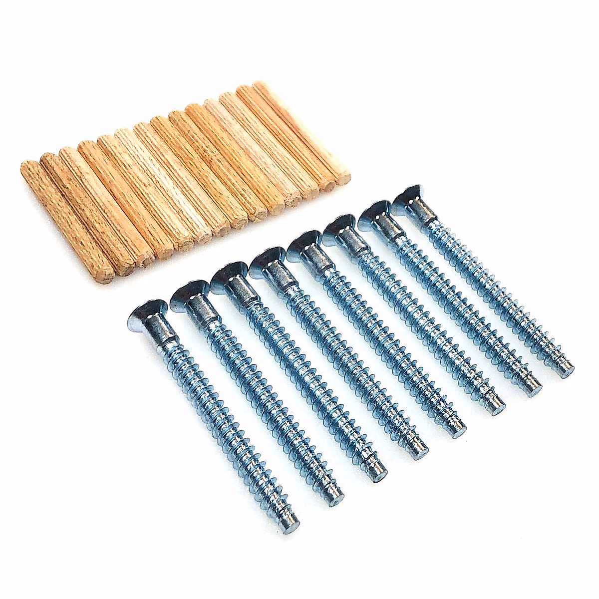 ReplacementScrews Hardware Kit Compatible with IKEA KALLAX 2 x 2 Shelf Unit 503.057.39 - All Screws (104321) and Dowels (101339)
