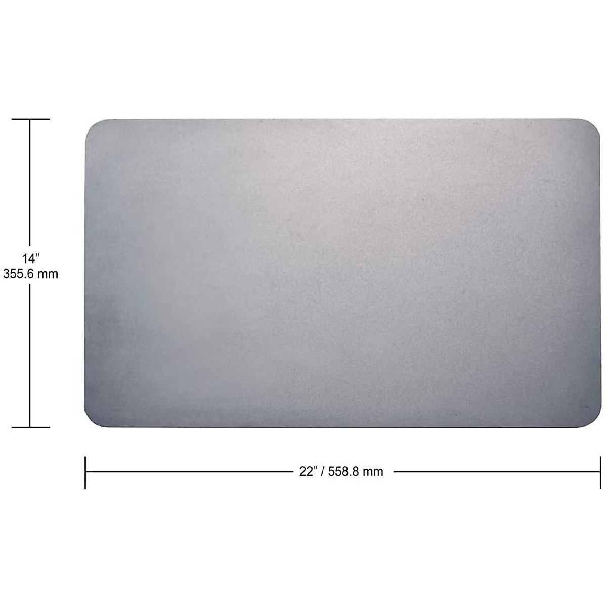 Darebuilt Metal Works Pizza Steel 22 inch x 14 - Durable Stone For Oven or Grill- Baking and Bread, Griddle Cooking (22 1/4 )