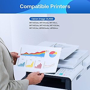 WEAREC Compatible Toner Cartridge Replacement for Canon 055H (Black, Cyan, Magenta, Yellow 4 Pack)