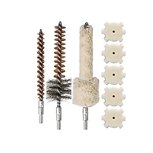 Real Avid Brush Combo: Star Chamber Pads, Chamber Brush, Chamber Mop and Bore Brush for Modern Sporting Firearms Chambered in .223/.224 Caliber Family, White