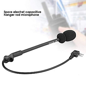 sjlerst Sturdy 2 Pin Microphone, Long Service Life Headset Microphone, for Peltor Comtac Comtac Ii Comtac Iii Armorwerx