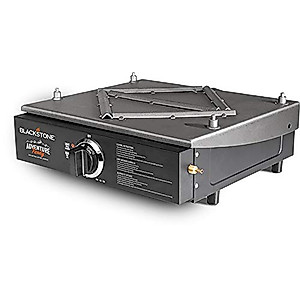 Blackstone Table Top Grill - 17 Inch Portable Gas Griddle - Propane Fueled - for Outdoor Cooking While Camping, Tailgating or Picnicking (Black)