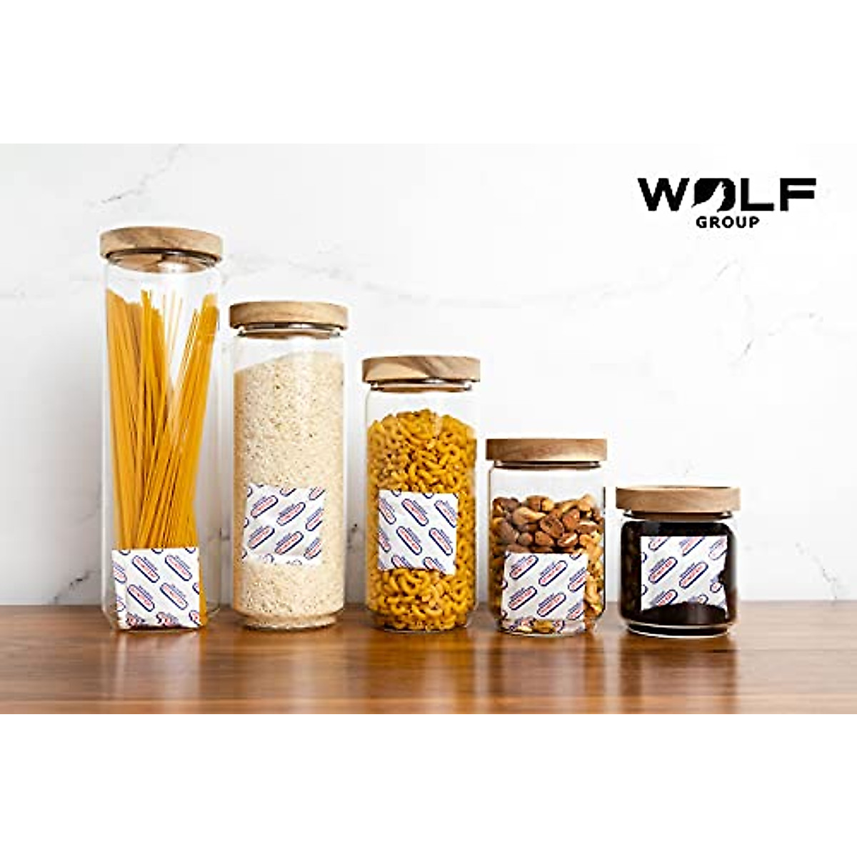 WolfGroup(110-Pack)100cc oxygen absorbers for food storage,food grade oxygen absorbers packets for Home Made Jerky and Long Term Food freshness