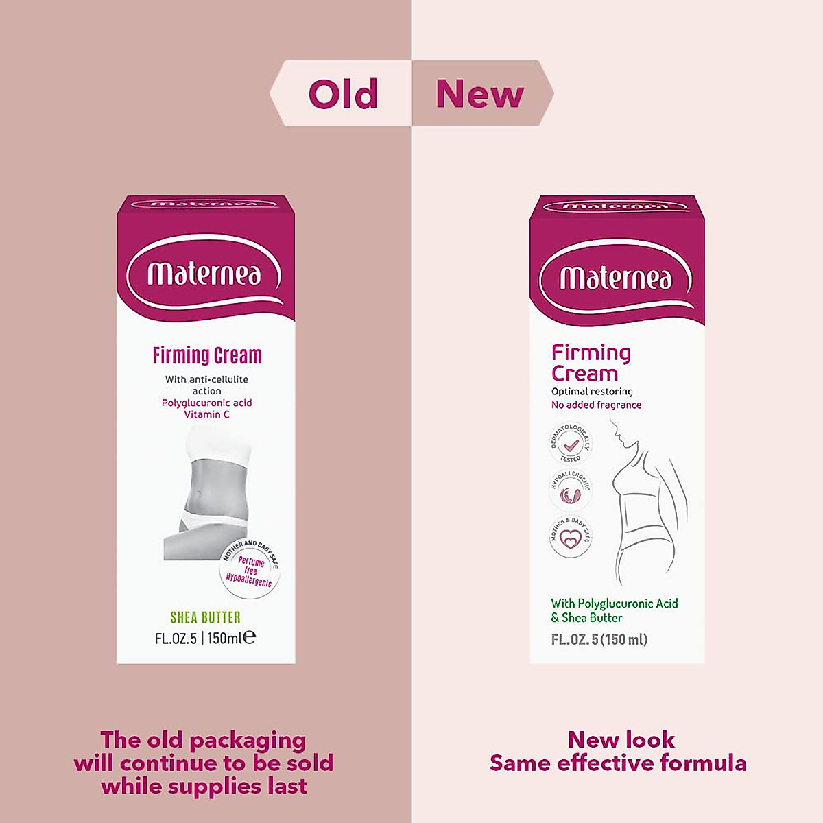 Maternea Firming Cream. Helps the skin restore its hydrated and healthy appearance after birth. – 5 FL OZ (150ml)