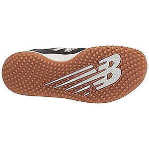 New Balance Men's Fresh Foam 3000 V6 Turf-Trainer Baseball Shoe, Black/White/Gum, 10.5