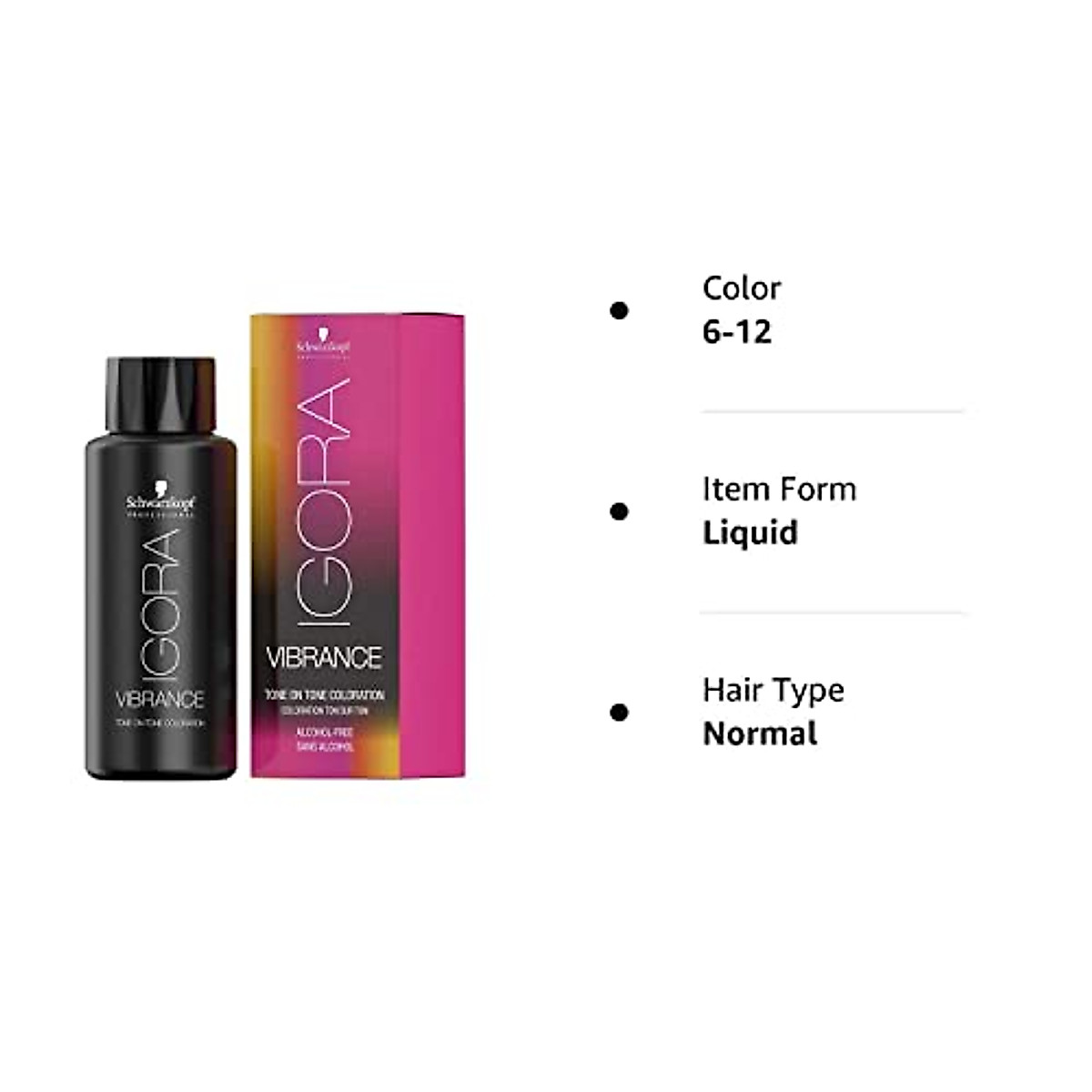 Schwarzkopf Igora Royal Vibrance Tone on Tone Color Alcohol-Free 6-12 60ml
