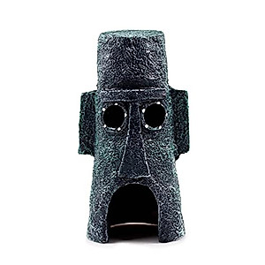 1Pc Aquarium Pineapple House Aquatic Tank Resin Ornament Squidward Hideout Krusty Krab Decorations 3 Styles Easy to Clean, LJFFJL-3006 (Color : 3)