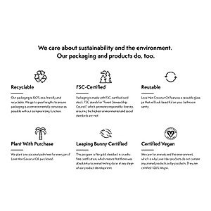 Love Hair - Shampoo and Conditioner Duo Bundle, All-Natural Hair for Dry Hair & All Other Hair Types, Paraben- & Sulfate-Free, Vegan & Cruelty-Free, 12 Oz