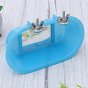 POPETPOP Bird Bath for Caged Birds-Bird Bath with Mirror,Small Bird Bath for Cage,Bathing Tub Parrot Paddling Pool Bird Bath Tub with Bottom Mirror