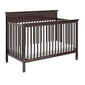 Storkcraft Carmel 5-in-1 Convertible Crib (Espresso) - GREENGUARD Gold Certified, Converts to Toddler Bed & Full-Size Bed, Fits Standard Full-Size Crib Mattress, 4 Adjustable Mattress Heights