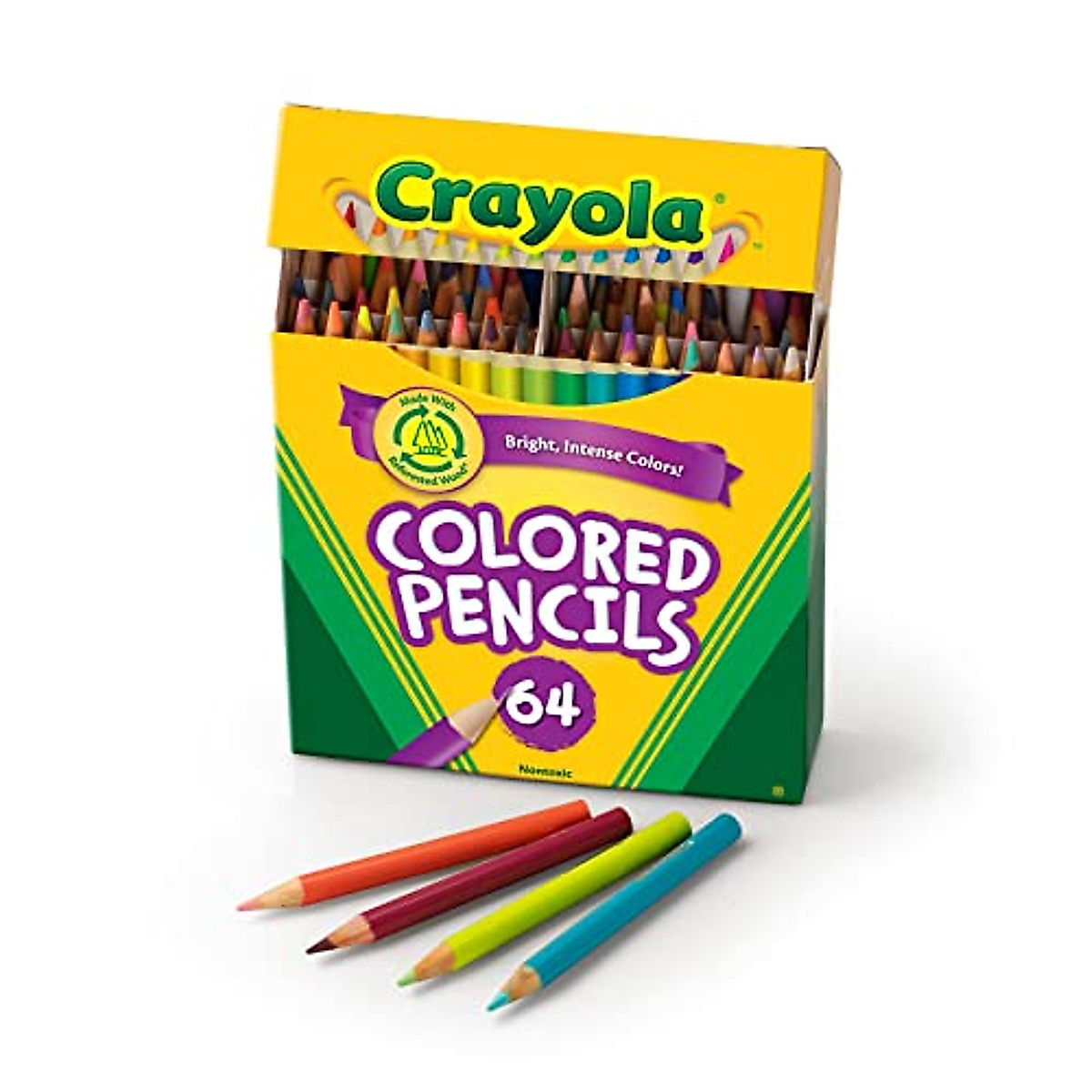 Crayola Mini Colored Pencils (Colors May Vary), Coloring Supplies for Kids, 64 Count, Gift