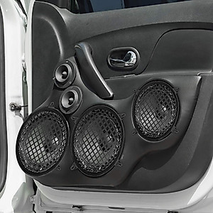 X AUTOHAUX 2pcs 6.5" Black Car Audio Speaker Cover Metal Mesh Subwoofer Grill Horn Guard