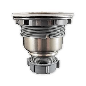 Lexicon 3-1/2 Inch Stainless Steel Strainer for Kitchen Sink, Stainless Steel Kitchen Sink Drain Strainer Assembly with Strainer Basket and Drain Stopper, US Standard Kitchen Sink SSS-D07