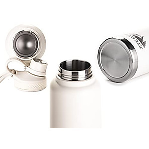 POLAR FLASK Stainless Steel Sports Water Bottle – 3 Premium Lids – Keeps Liquids Cold or Hot, Leak Proof & Sweat Proof