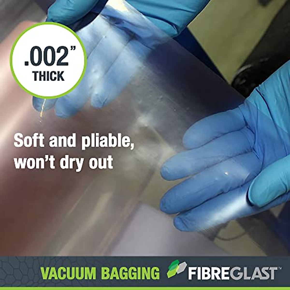 Fibre Glast Low-Wrinkle Bagging Film, 1 Yard – Elite Lab Vacuum Bagging Supplies, Degassing Chambers & Vac Purge Kits – Seal & Stabilize Carbon, Fiberglass, Epoxy, Resin Composites – Made in USA