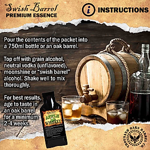 Apple Whiskey Essence | Bootleg Kit Refills | Thousand Oaks Barrel Co. | Gourmet Flavors for Whisky Sour Cocktails | Old Fashioned Mixers and Cooking | 20ml .65oz Packets