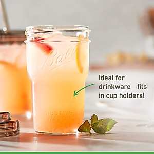 Ball Nesting Mason Jar Set, Wide Mouth, Pint, 12-Pack
