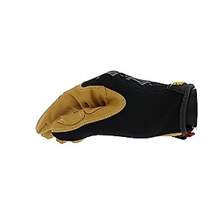 Mechanix Wear: The Original Material4X Synthetic Leather Work Gloves with Secure Fit, Abrasion Resistant, Added Durability, Safety Gloves for Men, Multi-Purpose Use (Brown, Large)