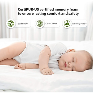 BedsPick 2 Inch Memory Foam Mattress Topper Twin Size Gel Infused Soft Foam Mattress Pad Single Bed Toppers