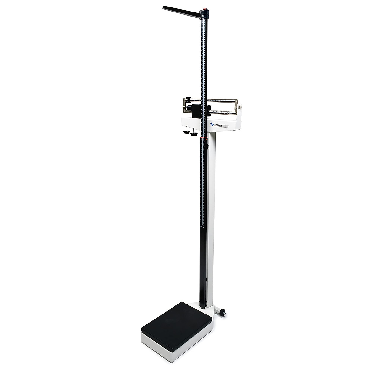 HealthTeam Physician Mechanical Beam Scale with Height Rod, Up to 490 lb. Body Weight, HT485