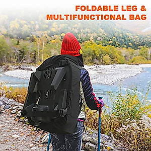 Maharlika Gas Pizza Oven Outdoor 14" Pizza Oven with Built-In Thermometer, Portable Propane Pizza Oven Stainless Steel with Pizza Peel, Stone, Griddle, Recipe & Carrying Bag for Outdoor Kitchen-Orange