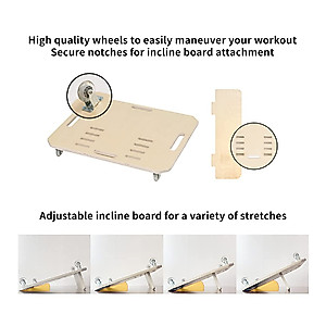 FITIS Home Pilates Reformer Edit - Portable Reformer Alternative for Full Pilates Workouts and Exercises at Home with Resistance Bands (Wood)