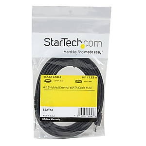StarTech.com 6 ft Shielded External eSATA Cable M/M - 6ft External SATA Cable - 6ft eSATA Cable (ESATA6)