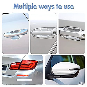 SHERY Car Door Handle Scratch Protector Car Door Film Stickers for Protective Car Car Door Handle Cup Protector Films 8 Pcs