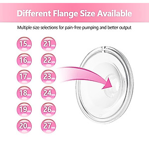 Belmikal Silicone 21mm Flange Compatible with Momcozy/Tsrete/Kmaier Wearable Breast Pump,Shield/21mm Flange Insert Replacement, Use with Wearable S9|S10|S12|S9 Pro|s12 Pro Pump Parts/Accessories