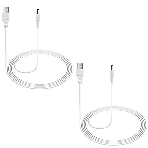 2-Pack Power Cord for Graco Simple Sway, DuetSoothe, DuetConnect LX, DuoGlider, Glider LX - 5V Charging Cable for Nova Baby Swing, 6.5 ft