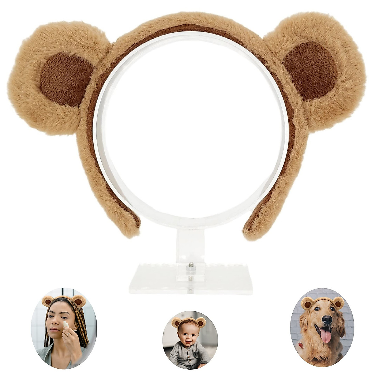 Beviliu Bears ear headband 3 Pack