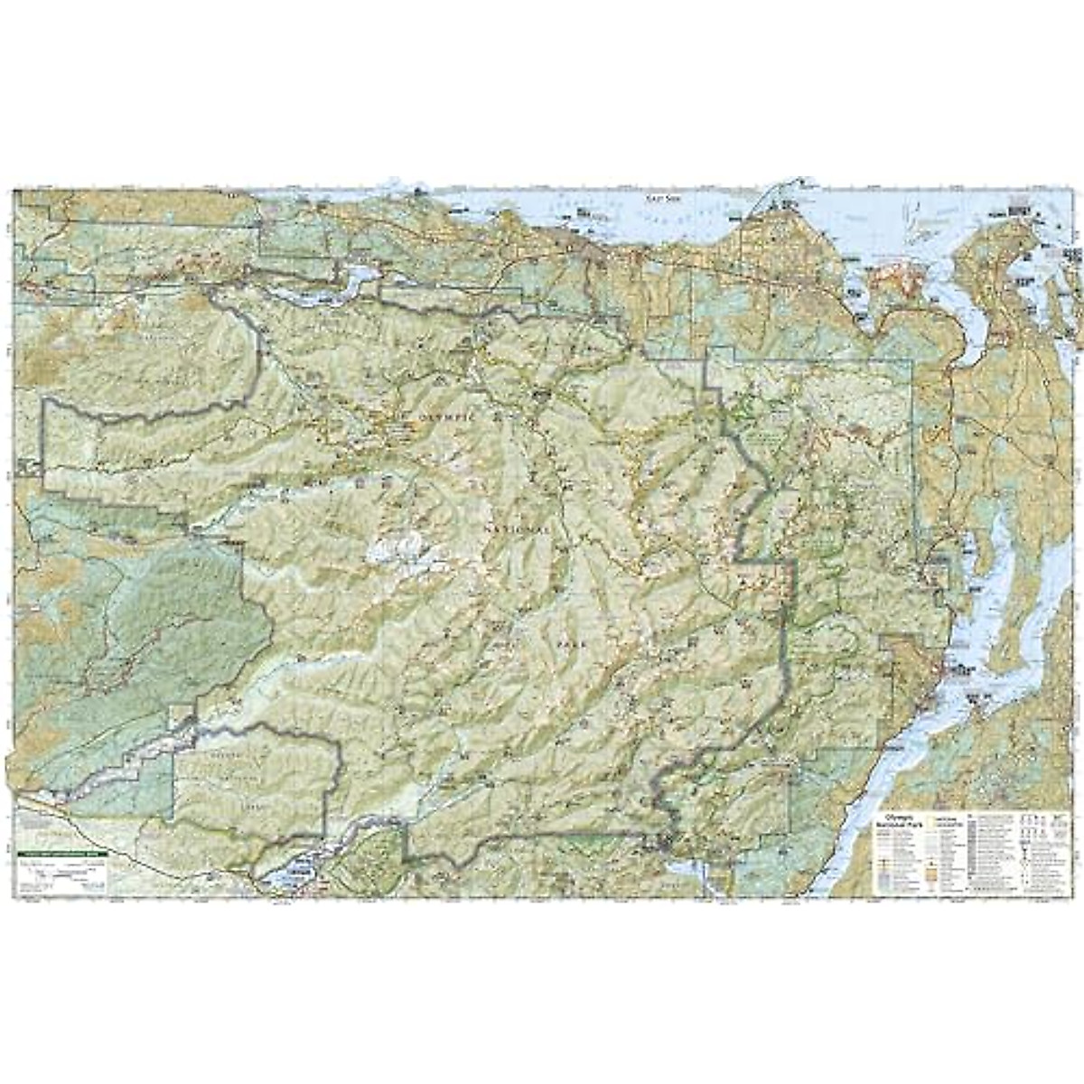 Olympic National Park Map (National Geographic Trails Illustrated Map, 216)