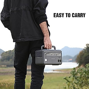 CTECHi Portable Power Station 300W with LiFePO4 Battery, 299Wh Solar Powered Generator, Battery Power Supply for Home Emergency Use, Outdoor, CPAP, Camping, Weekend Trip and Fishing