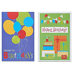 American Greetings Birthday Cards Assortment, Fun (12-Count)