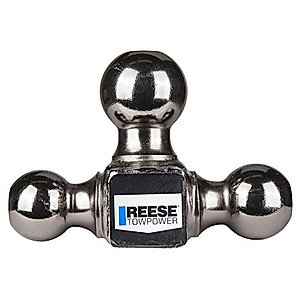 Reese Towpower 7039800 Triple Ball Mount, Black Nickel, Versatile and Universal