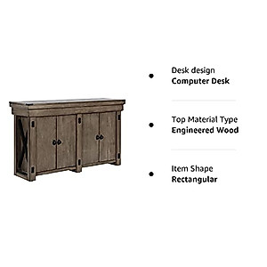 Ollie & Hutch Flipper Wildwood 55 Gallon, Rustic Gray Aquarium Stand