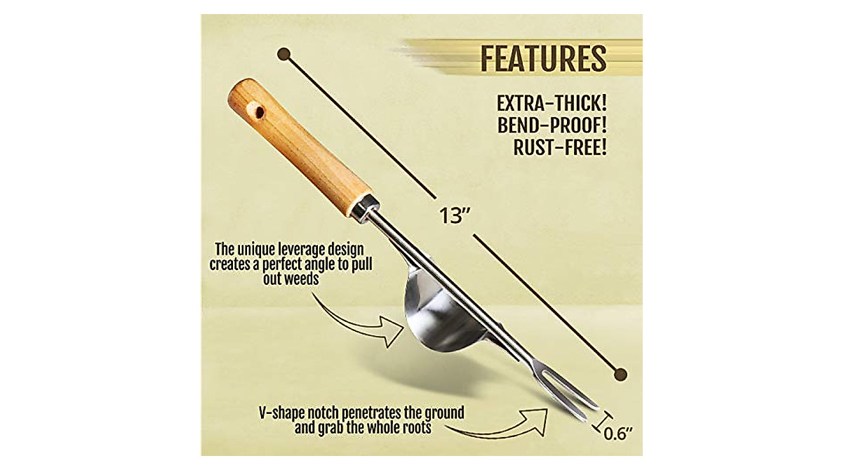 Betus Hand Weeder: Bend-Proof, Easy Weed Removal Tool for Gardens