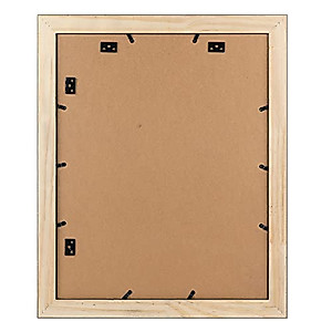 Golden State Art, 16x20 Picture Frame - Displays 11x14 Photo with Mat or 16x20 Without Mat, Wide Moulding Solid Wood Frame for Wall Display, Black