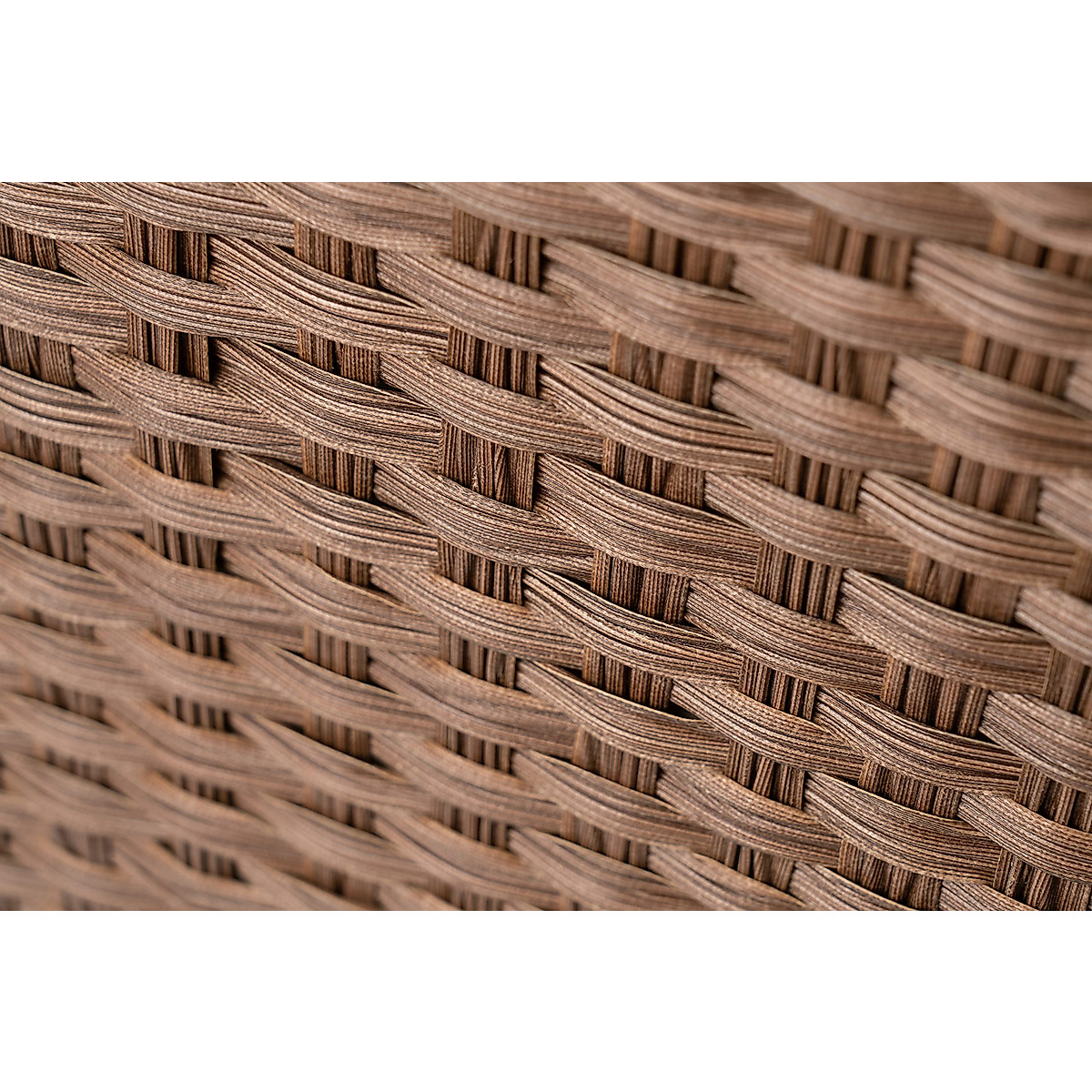 Blue Ridge Basket Company Synthetic Wicker Laundry Hamper Basket with Lid and Liner (Brown)